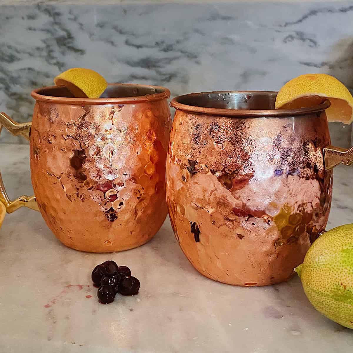 Wild Huckleberry + Pink Lemon Smash Cocktail • What's On Kate's Plate