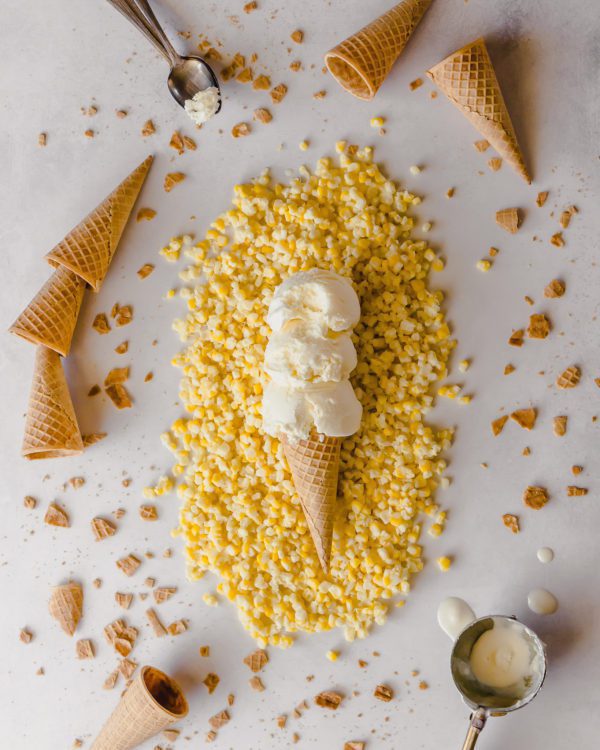 Easy Summer Sweet Corn Ice Cream • Mise en Kate