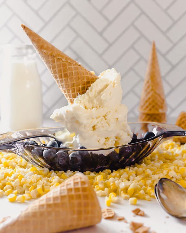 Easy Summer Sweet Corn Ice Cream • What's On Kate's Plate