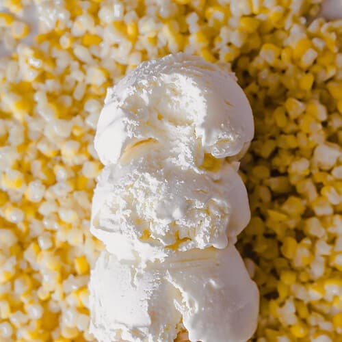 Easy Summer Sweet Corn Ice Cream • Mise en Kate